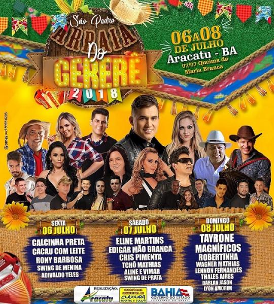 Começa hoje (06) os festejos de São Pedro no Arraiá do Gererê, em ...